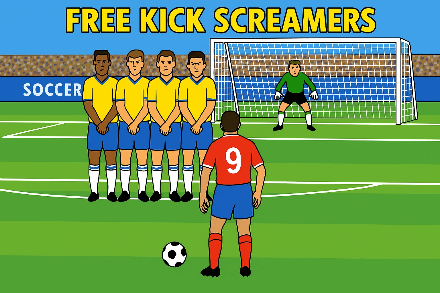 Free Kick Screamers 🕹️ Play Online Free Kick Football Game ...